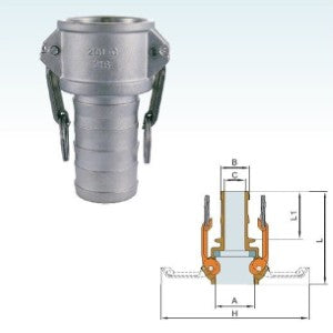 Female Camlock Barb – Multitorque Industries